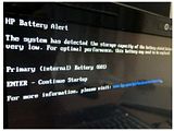 Get Rid of HP Battery Warning | Tech Support Forum
